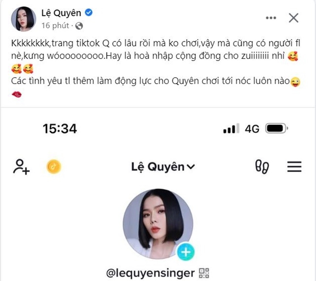 Lệ Quyên có ý định ‘gia nhập’ MXH Tiktok, hứa sẽ ‘chơi tới nóc’ với khán giả